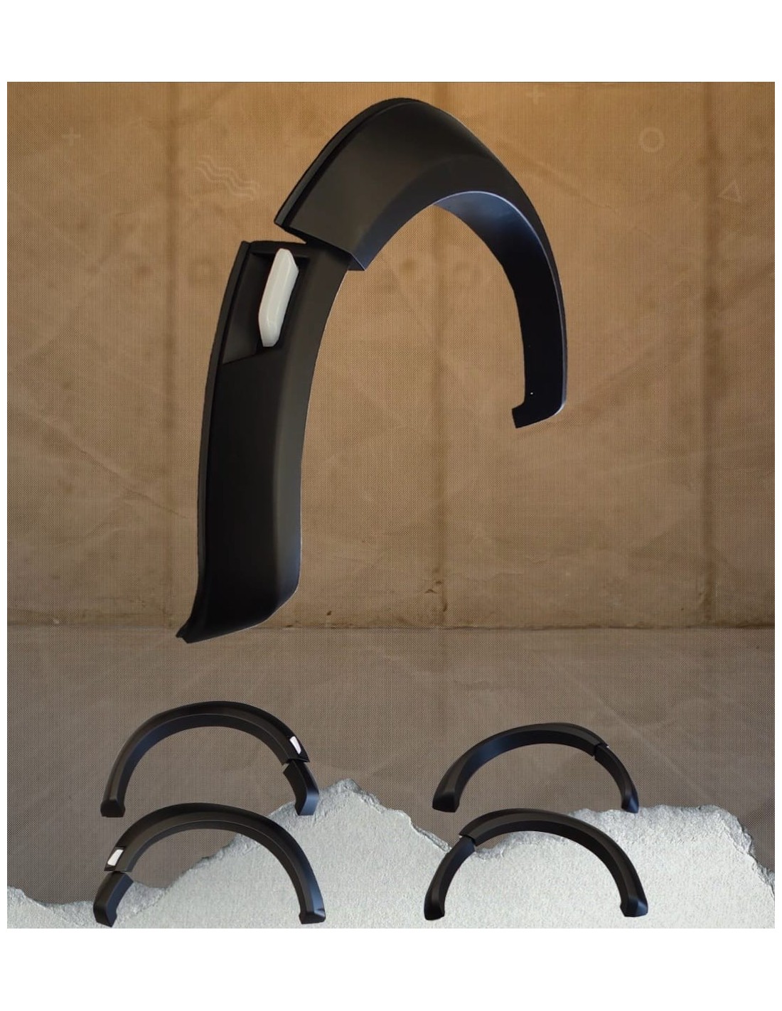 Fenders Raptor Style C/Led Ford Ranger 2023+ MP